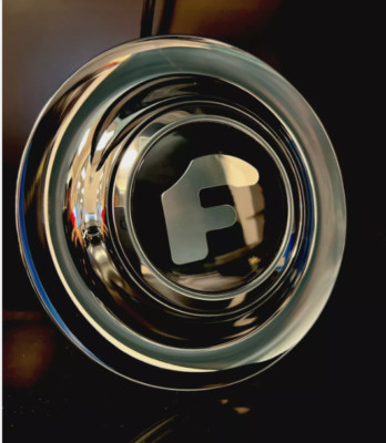 FORGIATO XL LARGE BIG FLOATING CAP CHROME WITH SILVER F 20"/22"/24"/26 ...