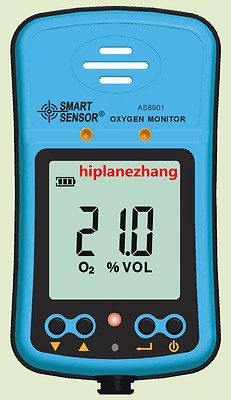 Handheld Oxygen O2 Gas Detector Tester Monitor Range 0-25% Li-battery ...