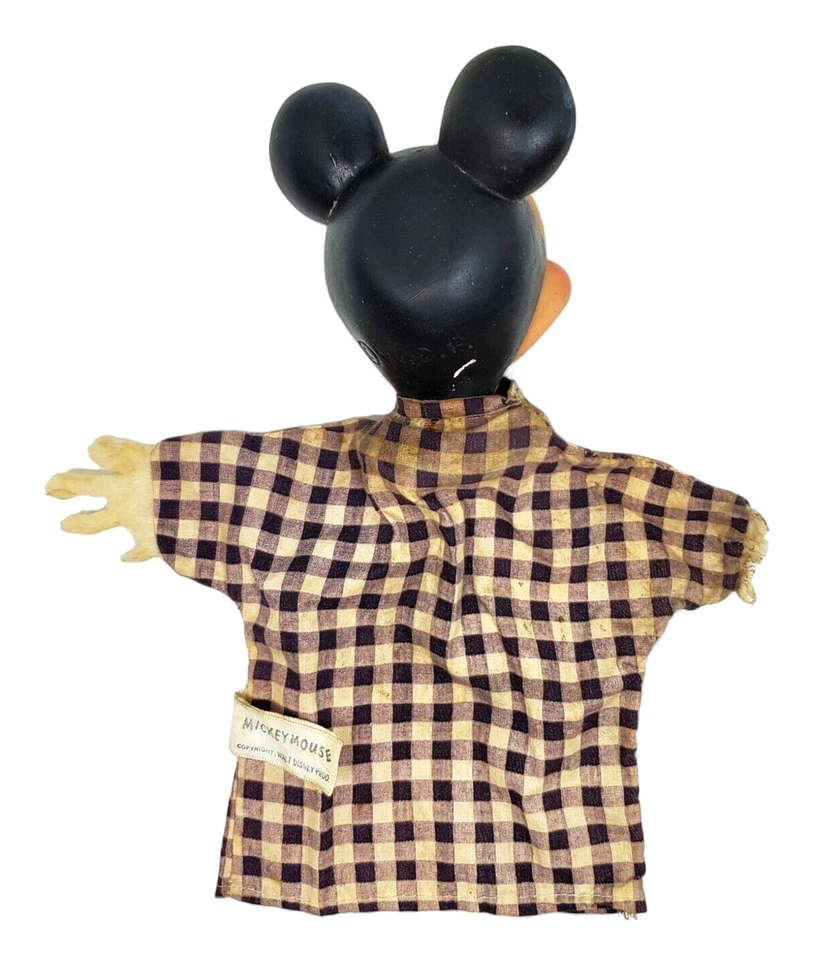 Walt Disney Productions Mickey Mouse Gund Mfg Co Hand Puppet Rubber ...