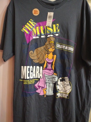 Disney Store Megara T Shirt Tee Top Women Hercules XL Meg Heartthrob | eBay