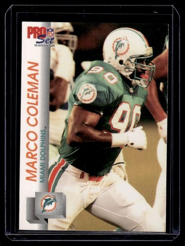 1993 Pro Set Marco Coleman Miami Dolphins #6 | eBay