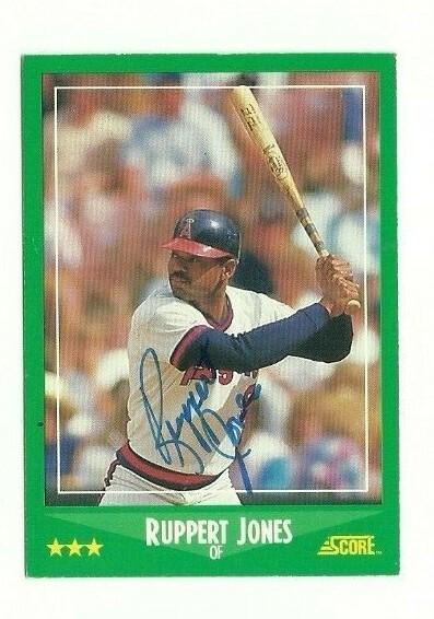 Ruppert Jones 1988 Score auto autographed signed card Angels | eBay