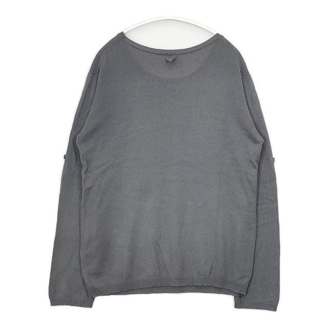MARGARET HOWELL 589-6163002 Silk cashmere Sweater knit gray 5-1225T∞ ...