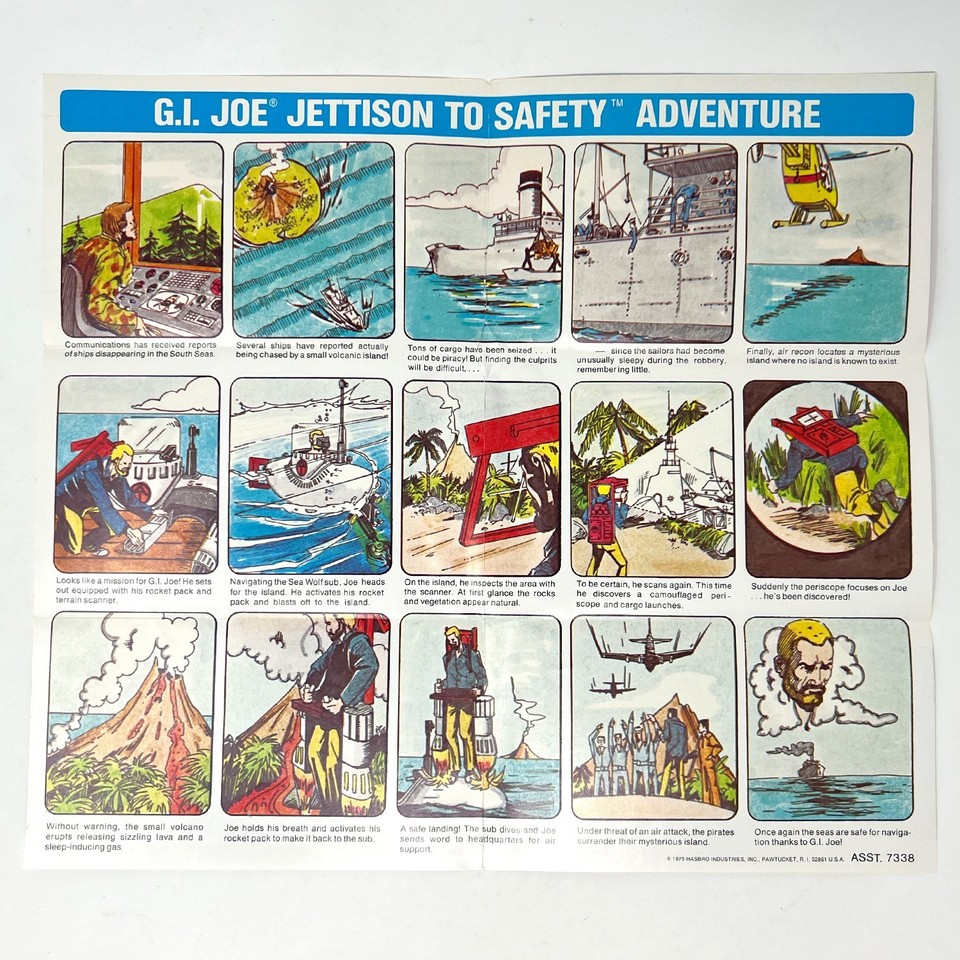 Vintage Hasbro Gi Joe Adventure Team Jettison To Safety Comic ...