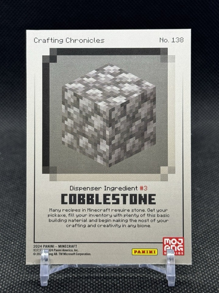 Cobblestone Crafting Chronicles 2024 Panini Minecraft Card #138 Foil | eBay