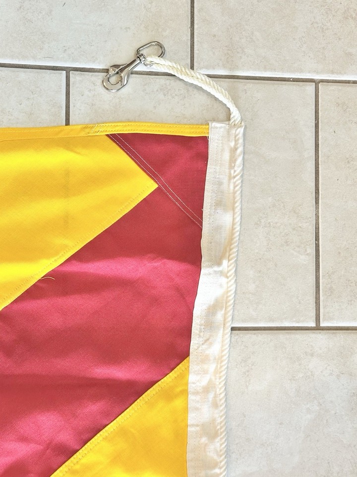 Vtg Estate Find Signal Flag Maritime Nautical Ship 50” | eBay