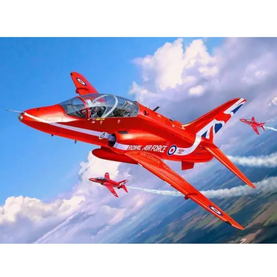 Revell 04921 BAE Hawk T.1 Red Arrows 1:72 RAF Acrobatic Plane Model Kit ...