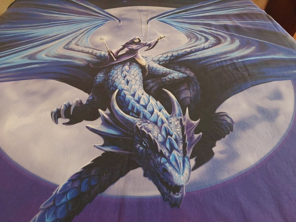 ANNE STOKES MOONSTONE DRAGON QUEEN QUILT COVER SET /2020 / RARE / GOOD ...