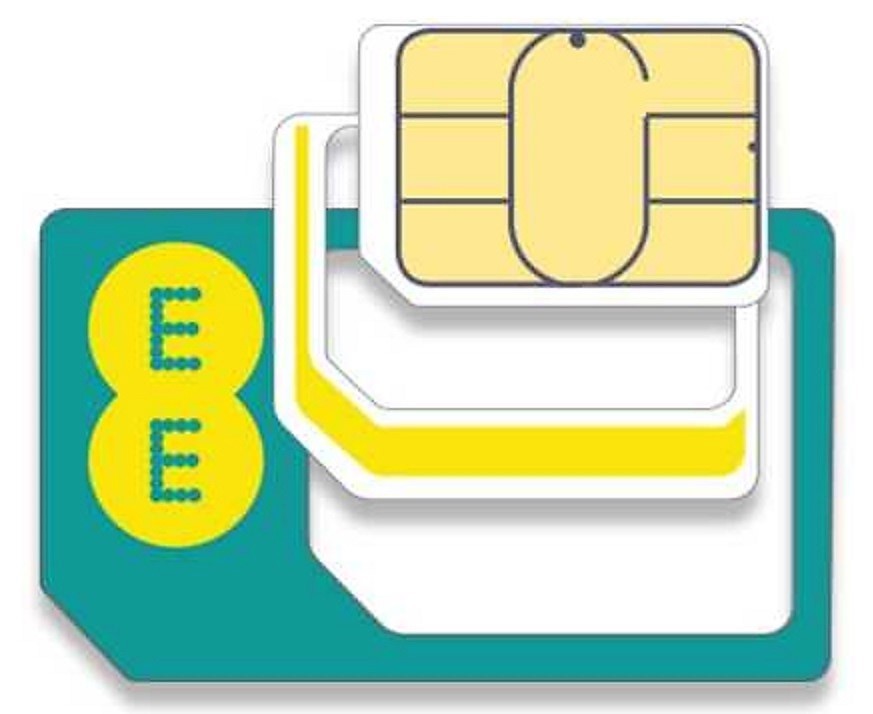 EE SIM CARD - MICRO STANDARD NANO TRIPLE SIZE 25GB OF DATA UNLIMITED ...