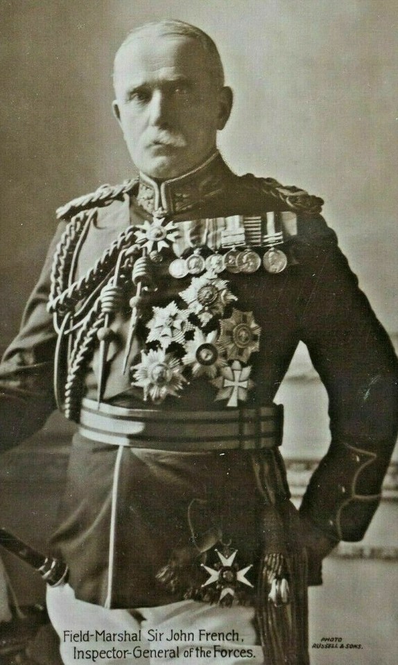 Field Marshal Sir John French Inspector General Forces WW1 RPPC ...