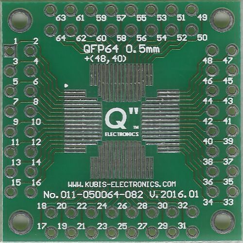 QFP64, LQFP64, TQFP64, VQFP64 0.50mm(0.02") to 4 x IDC2x8 [CA] | eBay