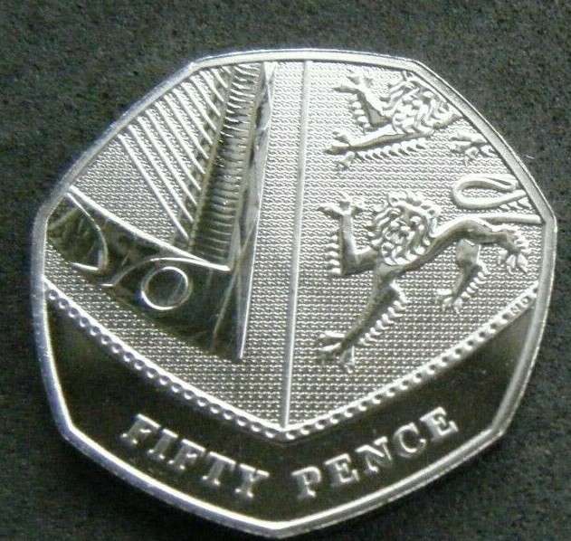 2022 50p Coin BU - Platinum Jubilee Commonwealth Games Royal Shield ...