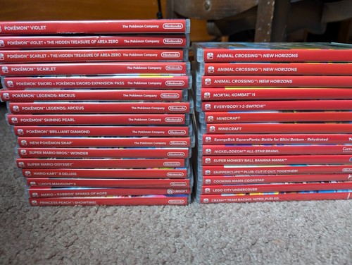 Lot Of 30 Nintendo Switch Game Cases EMPTY! Pokémon, Mario, etc NO ...