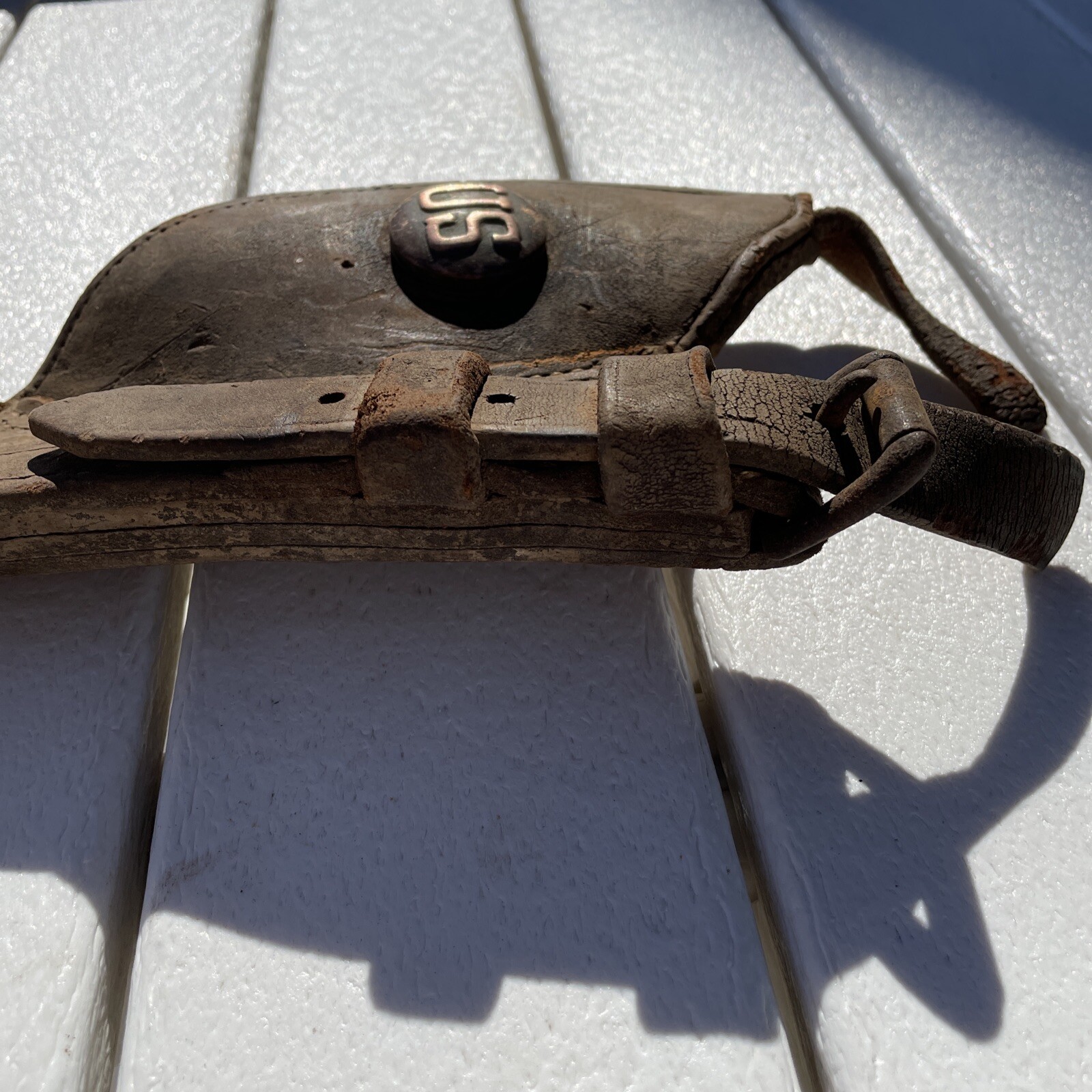 Vintage Militaria US Military Horse/Mule Blinder Heavy Leather Bridle ...