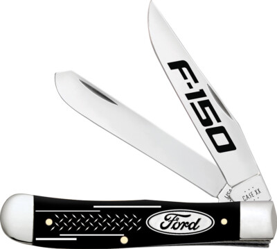 Case Cutlery Ford F-150 Trapper Black Synthetic Folding Stainless Knife ...