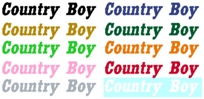 COUNTRY BOY ~ DECAL / STICKER ~ CAN BE CUSTOMIZED | eBay