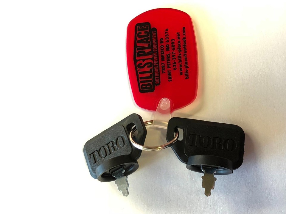 GENUINE TORO PART #63-8360 KEY (SET OF 2);TORO MOWER & SNOWBLOWER KEY ...