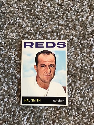 CINCINNATI REDS 1964 TOPPS HAL SMITH BASEBALL CARD EX GREAT CARD #233 ...