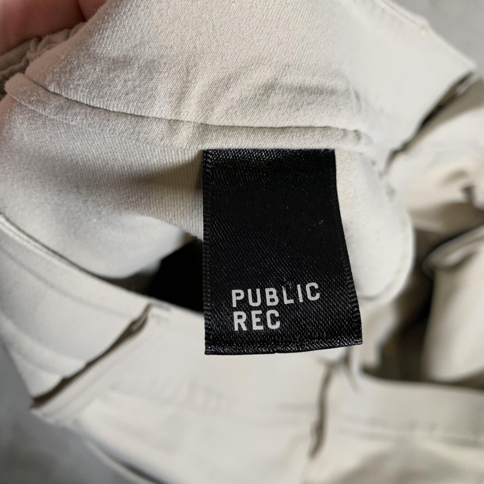 Public Rec Shorts Mens 44 Khaki Performance Stretch Chino Zip Pocket ...