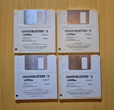 Vintage ATARI ST Floppy Disk Game Software - GHOSTBUSTERS II. | eBay UK