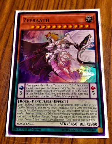 Yugioh 1st Edition MACR-EN030 "Zefraath" Pack Fresh | eBay