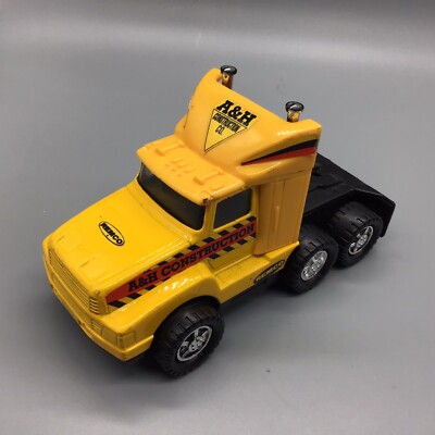 Vintage Remco Tractor Rig Yellow A&H Const Co. 1989, No Trailer | eBay