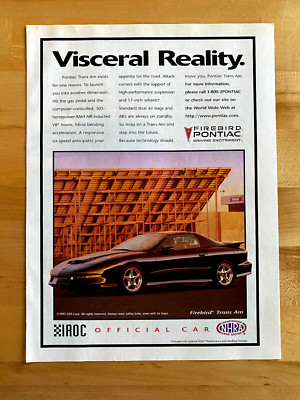 1997 Print Ad Pontiac Firebird Trans Am Ram-Air Official IROC Car | eBay