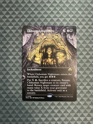 MTG Chthonian Nightmare #0330 Borderless Rare Modern Horizons 3 (MH3 ...