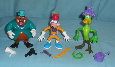 vintage Playmates DARKWING DUCK -- BUSHROOT Tuskerninni MEGAVOLT lot x3 ...