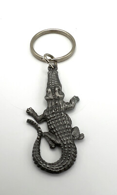Alligator Key Chain Made of Pewter 2-1/4 Inches Long Without Ring | eBay