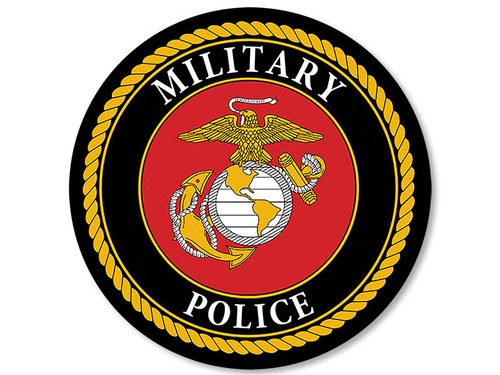 3 inch Round US Marine MP Military Police Sticker (corps logo decal ...