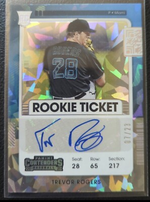 2021 Panini Cont. Rookie Ticket Cracked Ice Autograph #177 Trevor ...