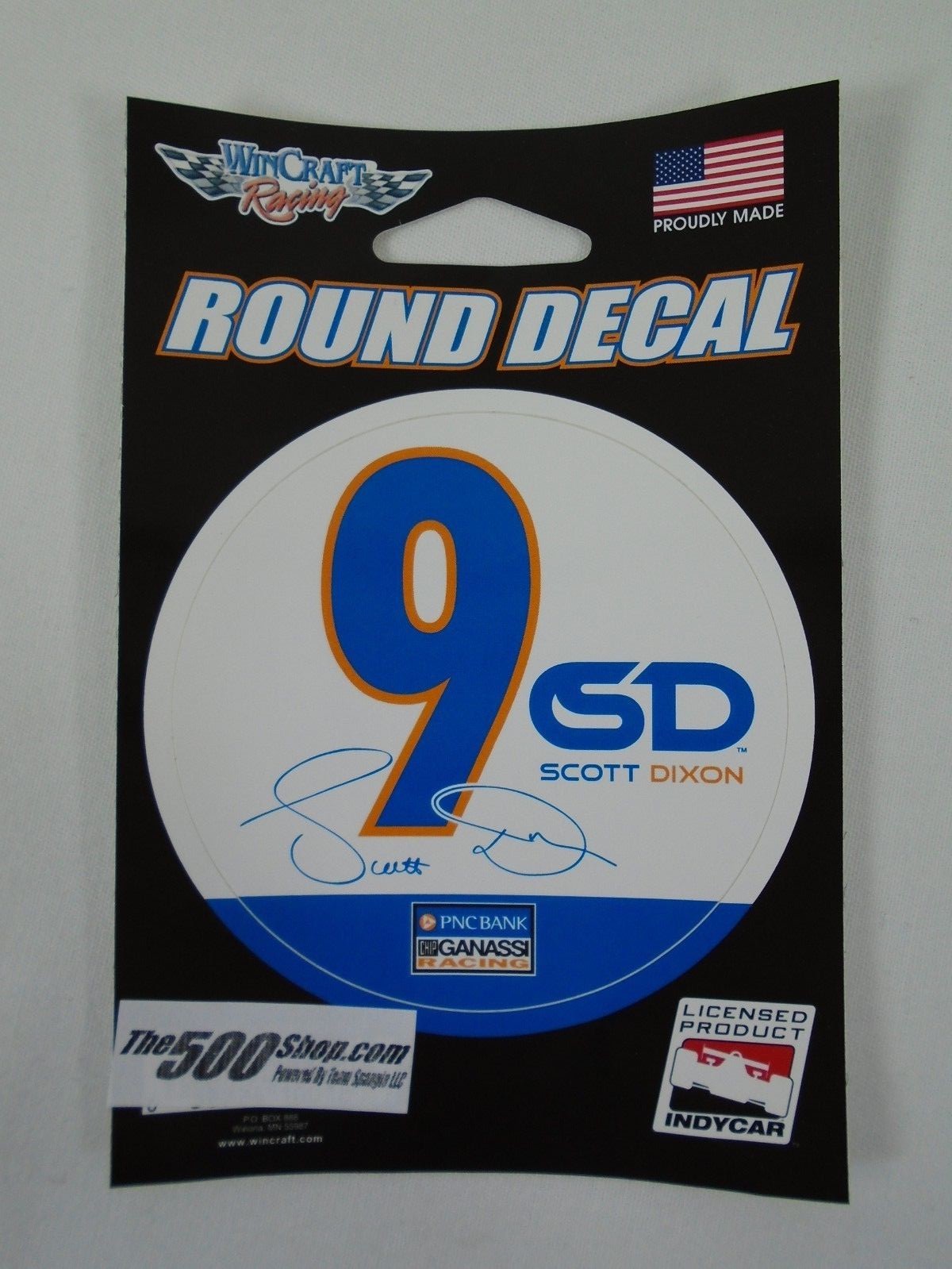 #9 Scott Dixon PNC Bank Chip Ganassi Racing Collector Decal IndyCar ...