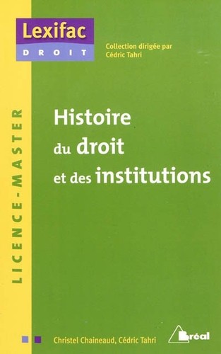 Histoire du droit et des institutions : Licence-Master, Cedric Tahri et Christel | eBay