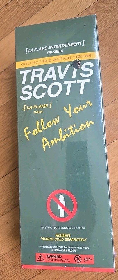 TRAVIS SCOTT Action Figure Doll with Box 2015 OG Rodeo La Flame Cactus ...