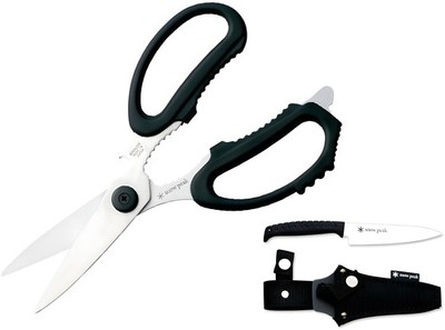 Snow Peak Kitchen Scissors Set - Garlic Press, Bottle Opener, Meat ...