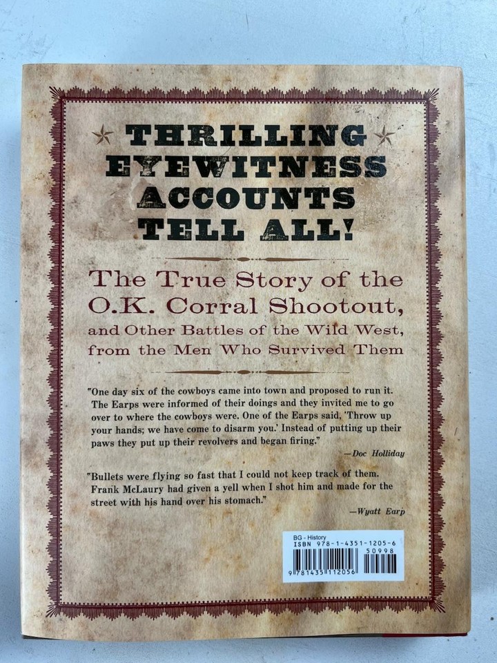 Wyatt Earp Speaks! (Fall River Press, 2009) Hardcover — Wild West ...