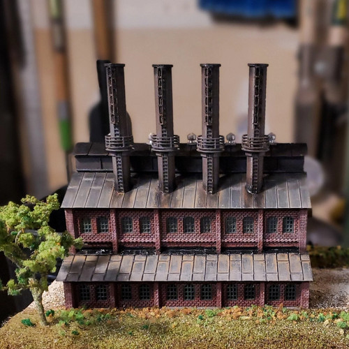 N Scale Power Plant Model Kit 3D Printed, Unpainted with Instructions ...
