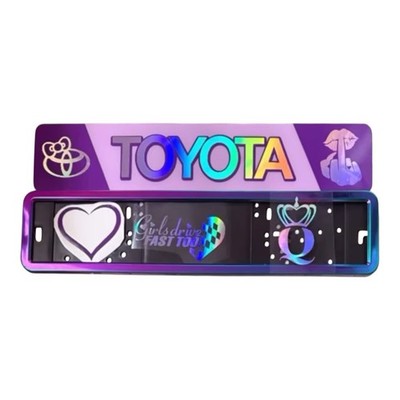 Tablilla Para Toyota Con Marco Tornasol Y Stickers | eBay
