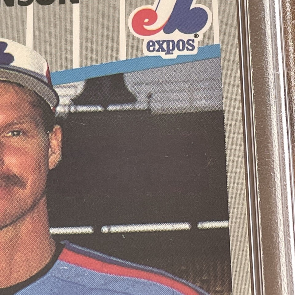 1989 Fleer #381 Randy Johnson - Marlboro Ad Partially Obscured VAR PSA ...