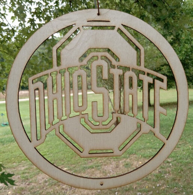 OHIO STATE BUCKEYES Laser cut wood Window/Wall Decor Paint/Stain ready ...