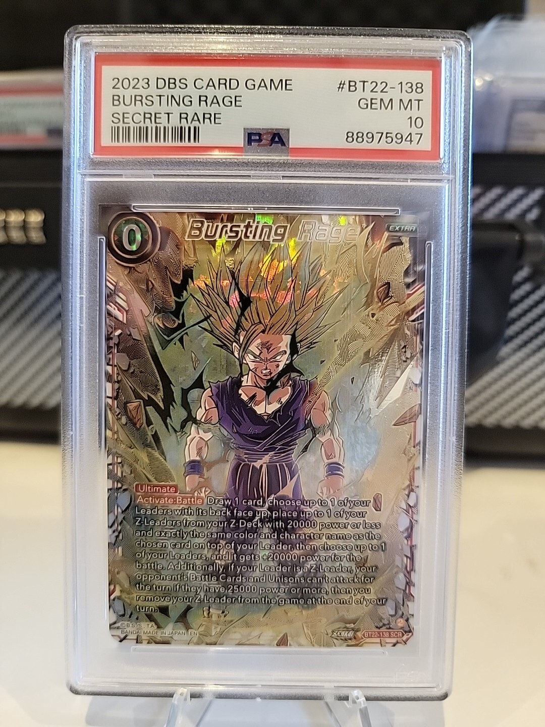PSA 10 GEM MINT Son Gohan Bursting Rage BT22-138 Critical Blow SCR | eBay