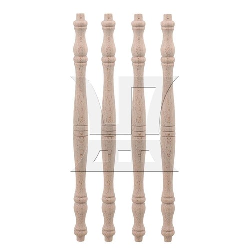 4x H-86 275x18mm Wood Furniture Staircase Baluster Spindle Column for ...