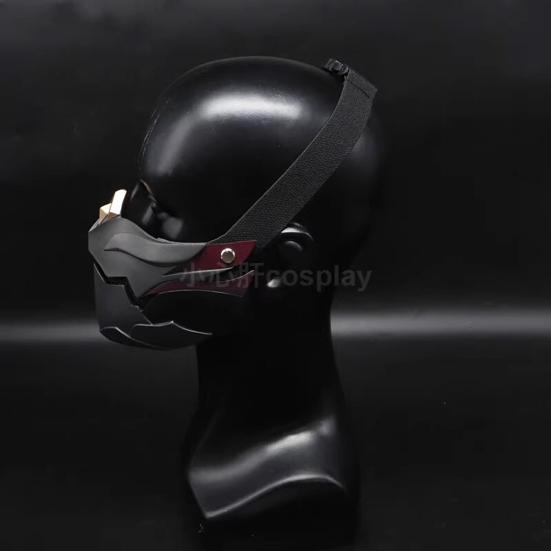 Genshin Impact Kuki Shinobu Half Face Mask Resin Halloween Party ...