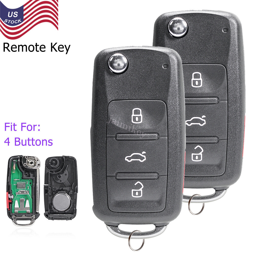 2 For 2011-2016 Volkswagen VW Jetta Keyless Entry Remote Car Key Fob ...