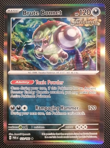 Pokemon SV Paradox Rift | Brute Bonnet | Holo Rare | 123/182 | eBay