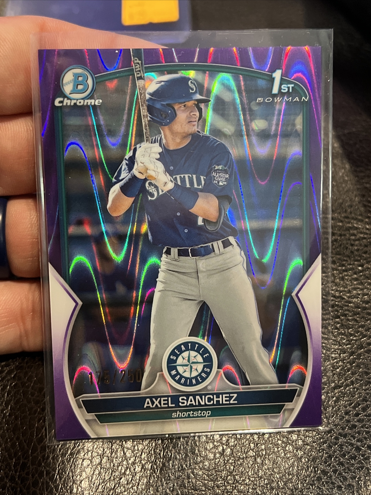 2023 Bowman Chrome Axel Sanchez 118/250 Seattle Mariners #BCP-73 Purple ...