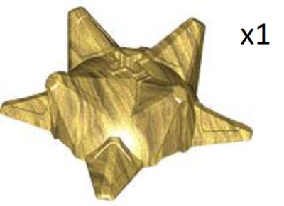 LEGO 98578 Pearl Gold Hero Factory Weapon Spiked Ball Half | eBay