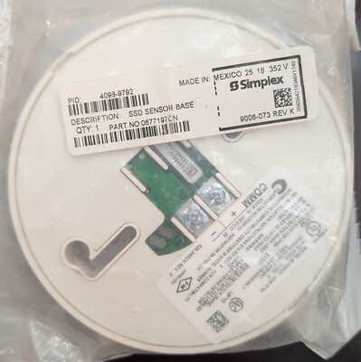 Simplex 4098-9792 TrueAlarm SSD Standard Sensor Base - SAME DAY ...