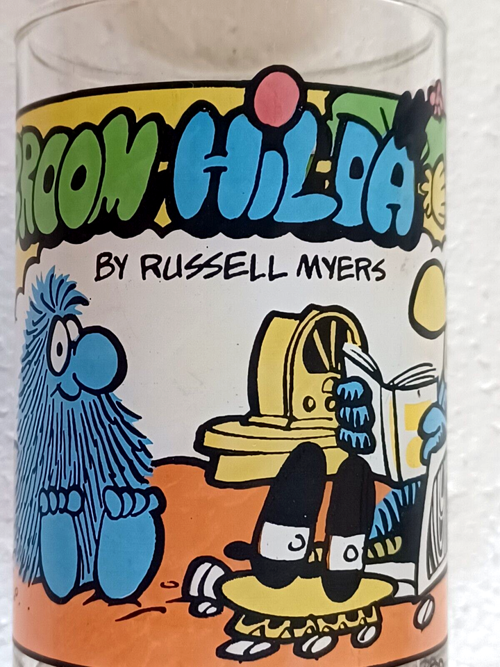 Broom Hilda Grelber Character Glass 1976 The Sunday Funnies Russell ...